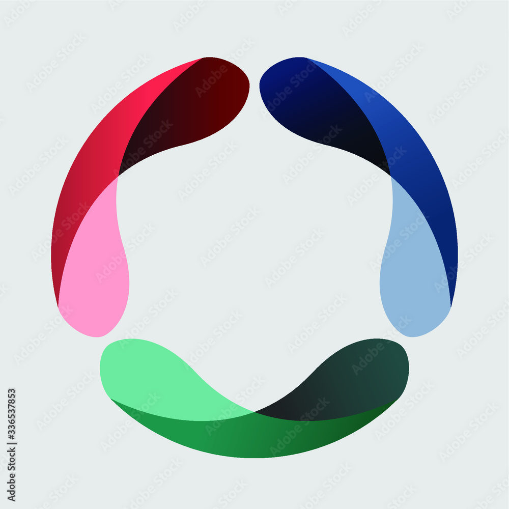 Colorful abstract letter O logo design template. Colorful creative sign ...