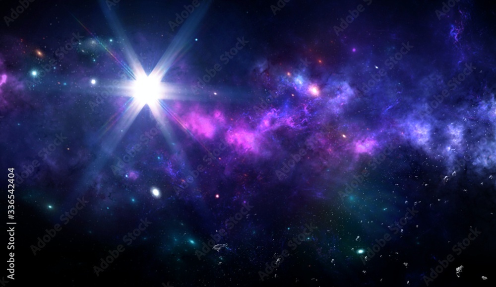 black hole, science fiction wallpaper. Beauty of deep space. Colorful ...