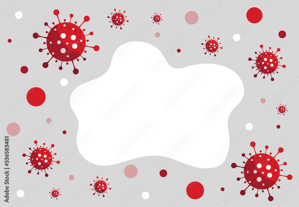 Stop COVID-19 spread design with copy space. Vector illustration Stock ...