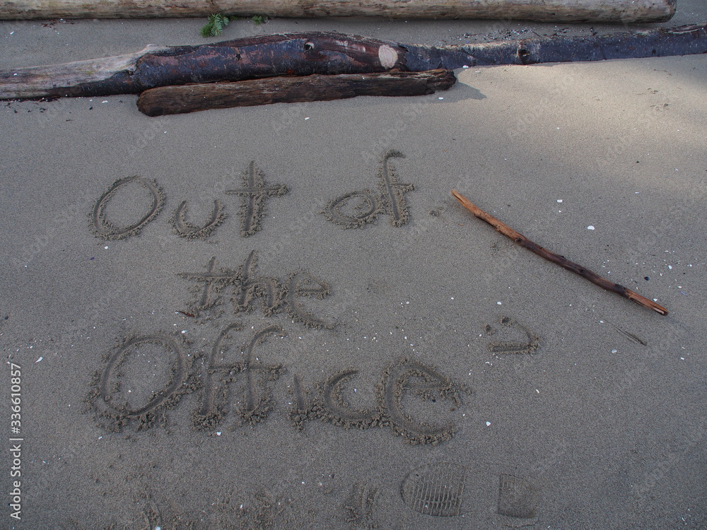 Out of the Office and at The Beach Stock Photo | Adobe Stock