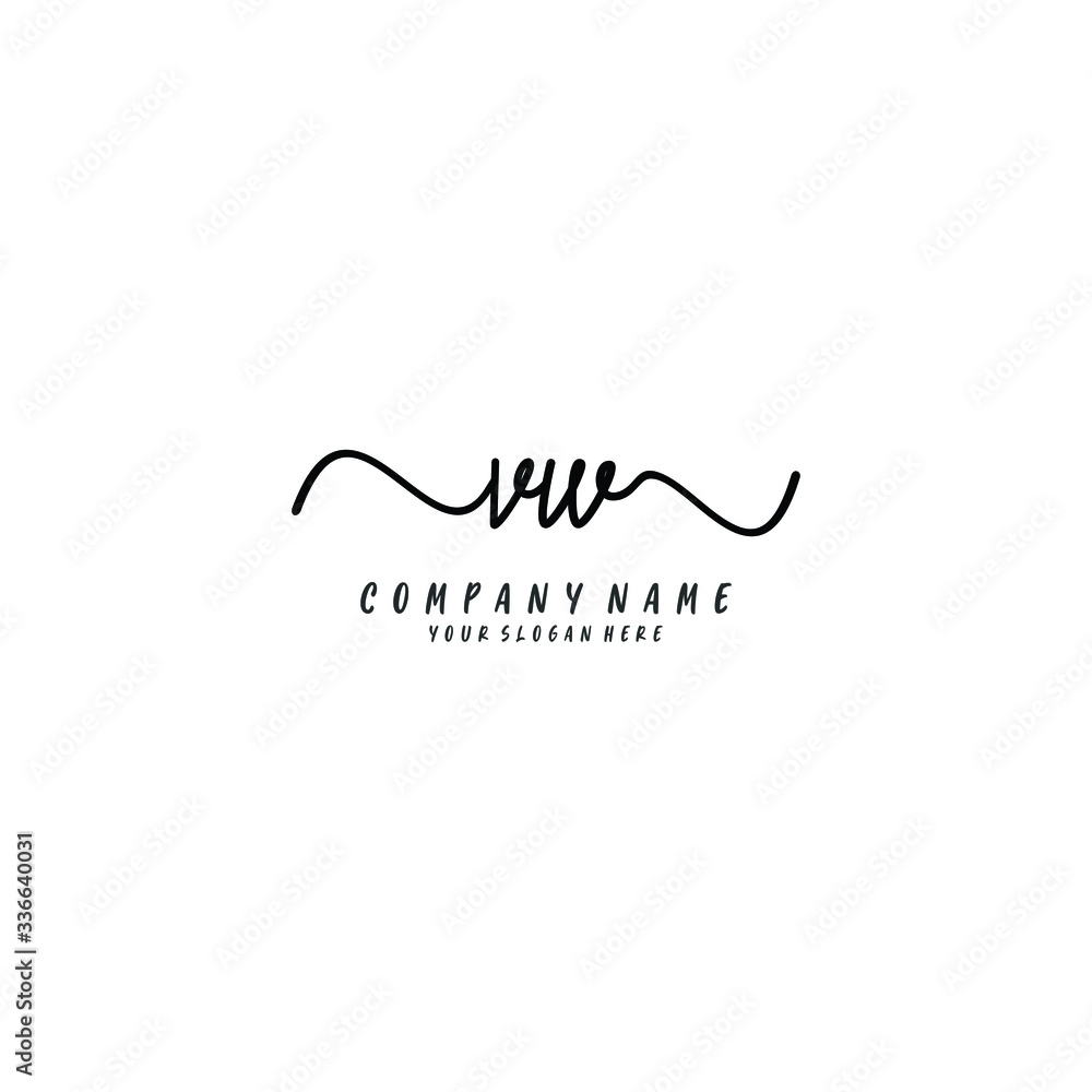 initial Handwriting logo vector template Stock Vector | Adobe Stock