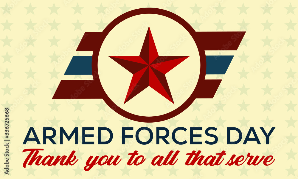 Armed Forces Day. Poster, Template, Card, Banner, Background Design ...