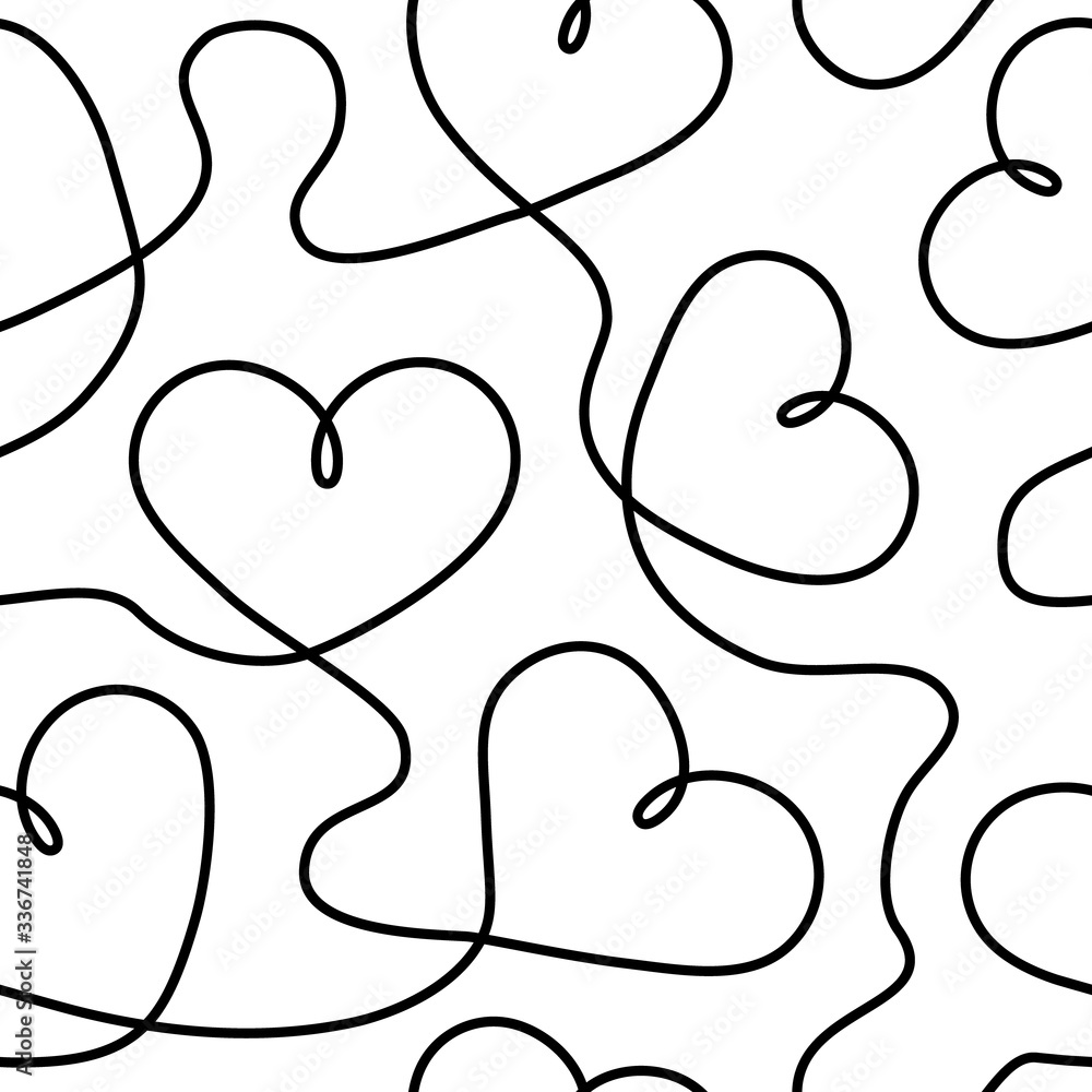 Heart Outline Pattern