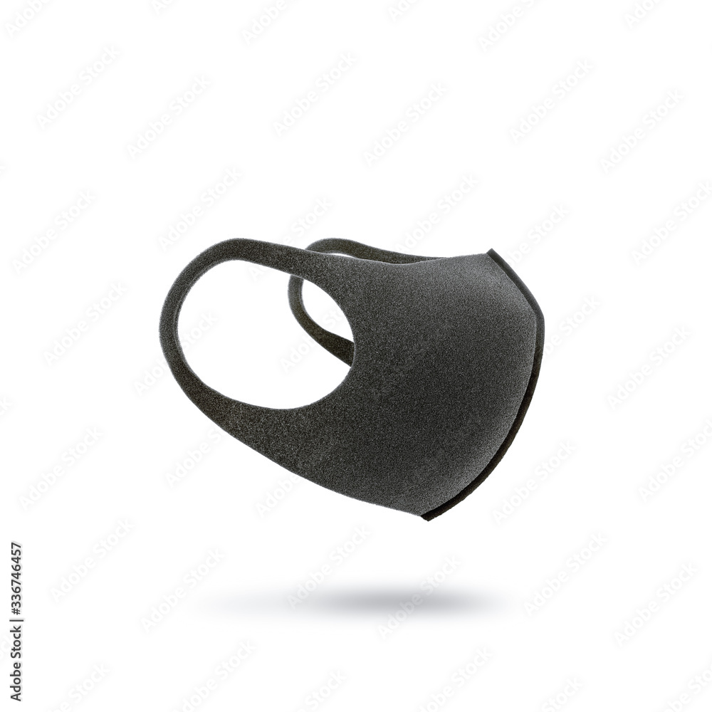 Safety medical breathing masks. Dust protection respirator. inside and ...
