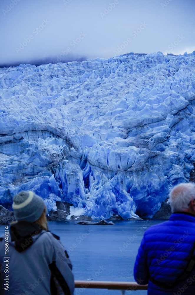 Passengers marvel at panoramic breathtaking view of Tempanos Glacier in ...
