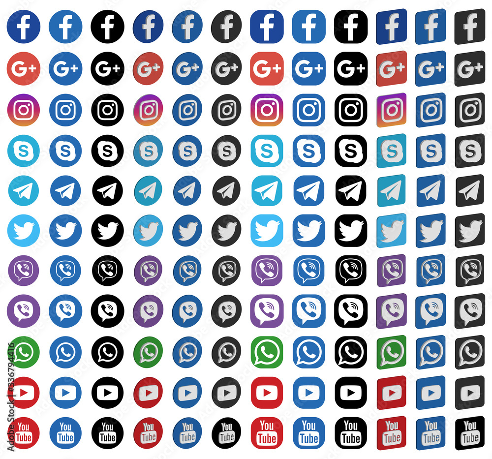 Twitter Icon Square Flat