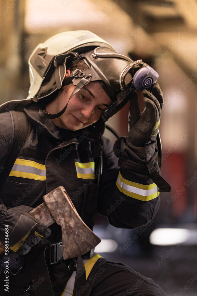 Female Firefighter Background