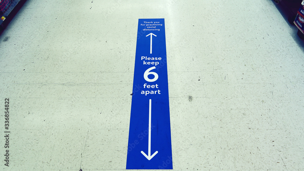 Thank you for practicing social distancing Stock Photo | Adobe Stock