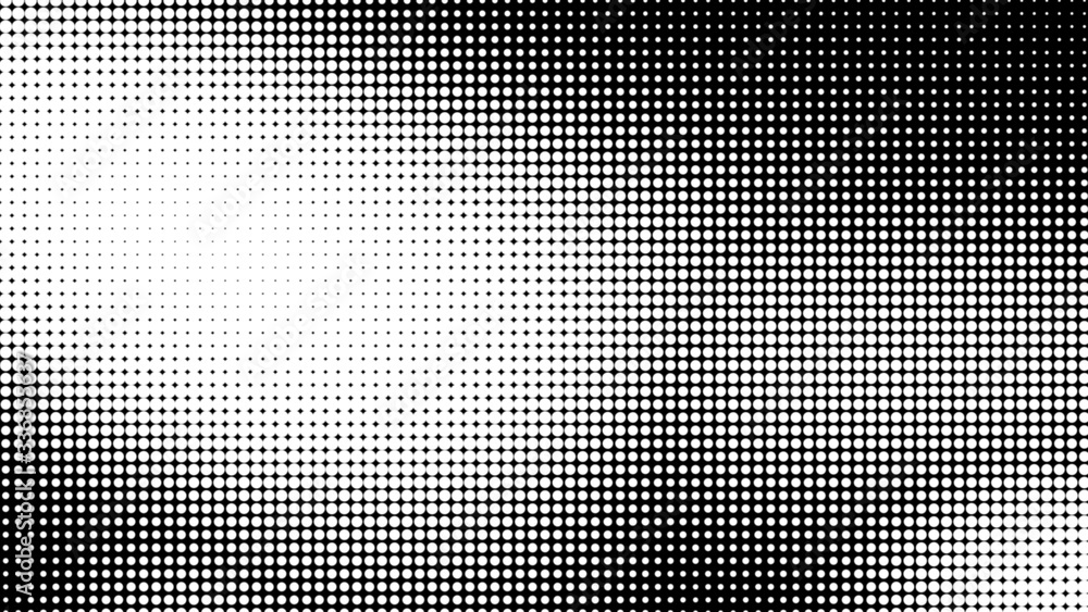 Dot white black pattern gradient texture background. Abstract pop art ...