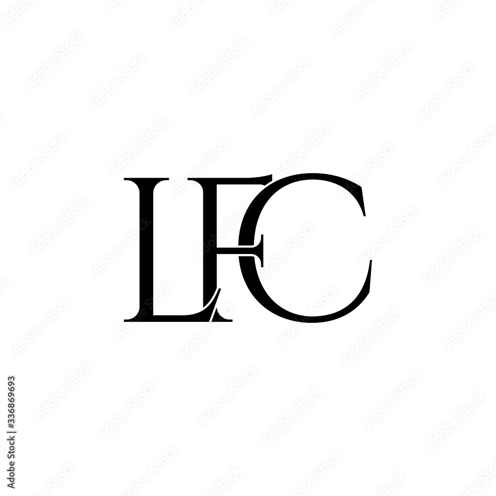 lfc letter original monogram logo design Stock Vector | Adobe Stock