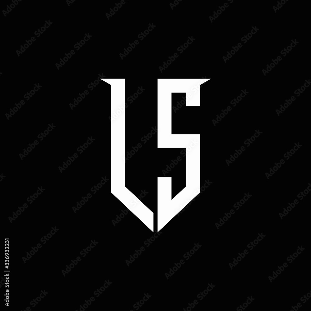 LS logo monogram with emblem shield style design template Stock Vector ...