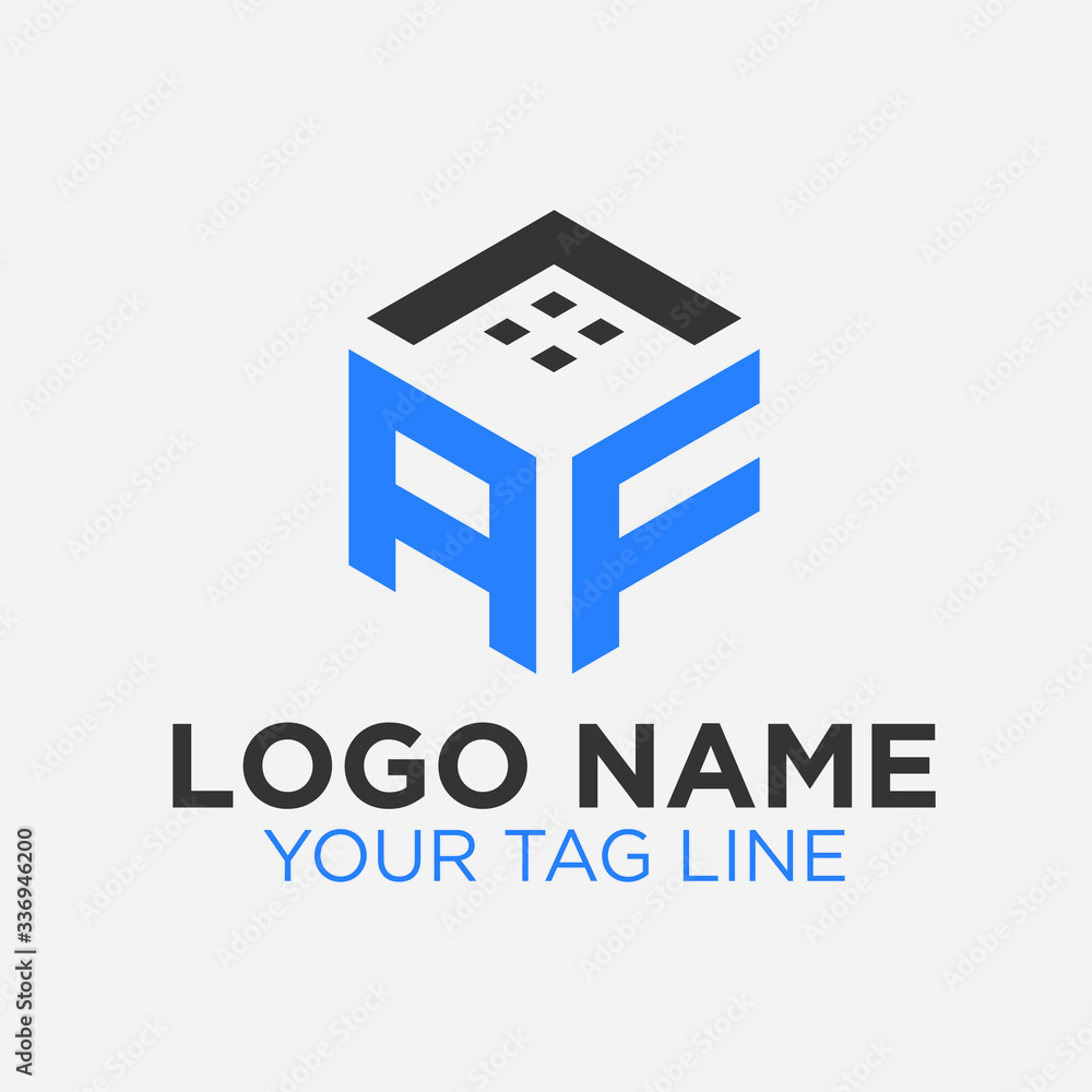 Property and Construction AF Logo design for business corporate sign ...