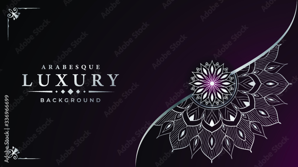 Luxury ornamental mandala design background with arabesque pattern ...