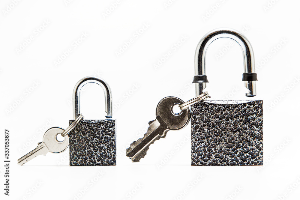 Padlock isolated on white background Stock Photo | Adobe Stock