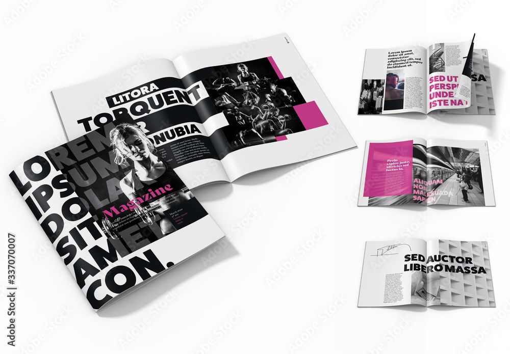 Magazine Design Layout Stock Template | Adobe Stock