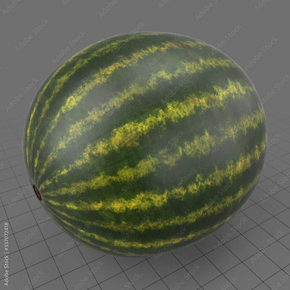 Watermelon Stock 3D asset | Adobe Stock