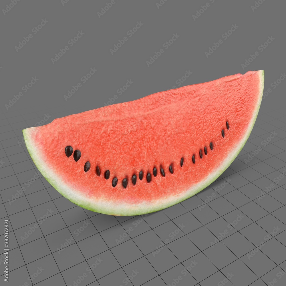 Watermelon slice Stock 3D asset | Adobe Stock