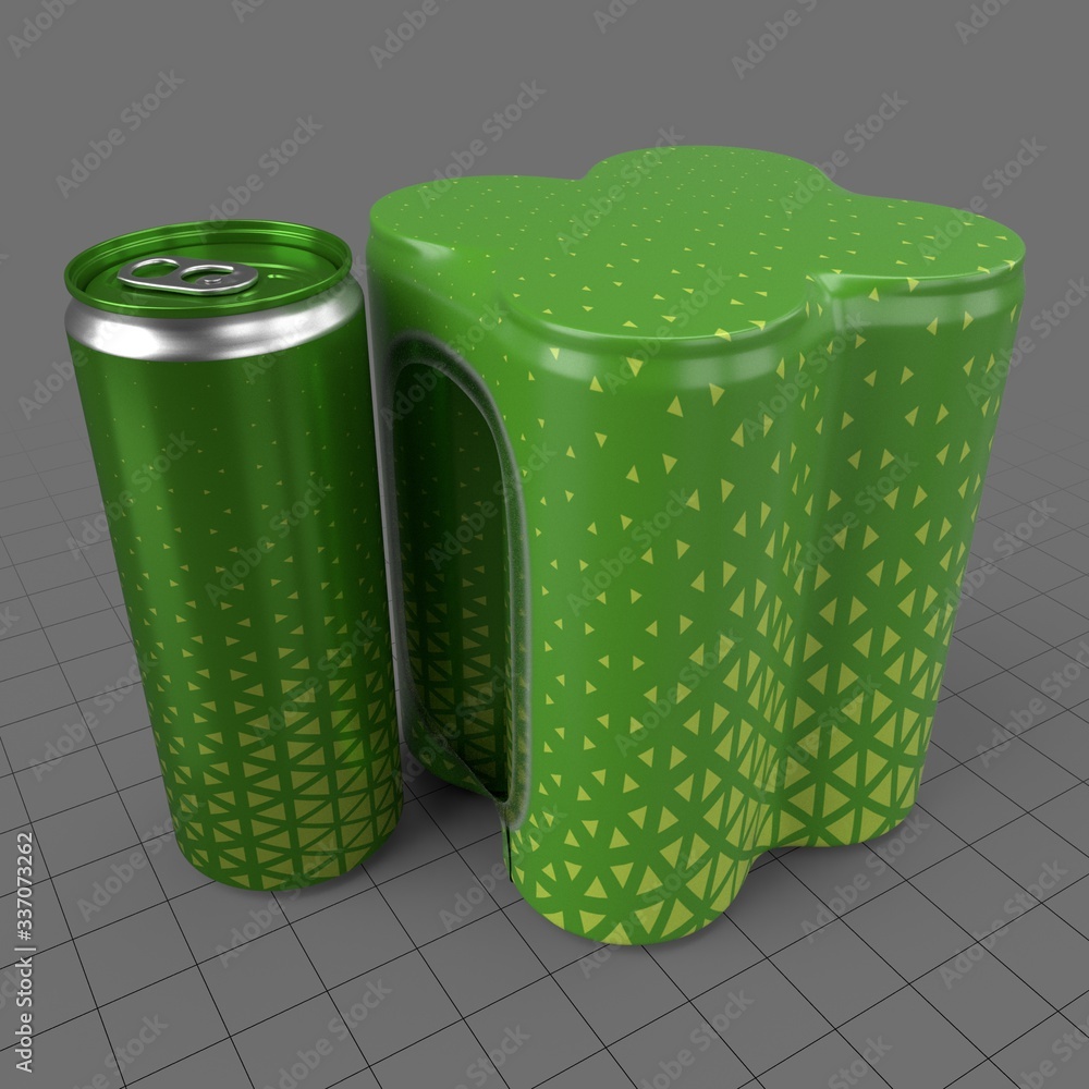 Beer can packaging 4 Stock 3D asset | Adobe Stock