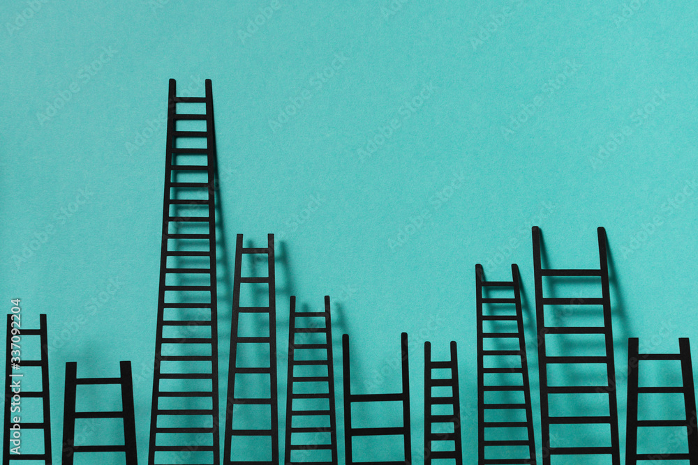 Ladders of growth Stock Photo | Adobe Stock