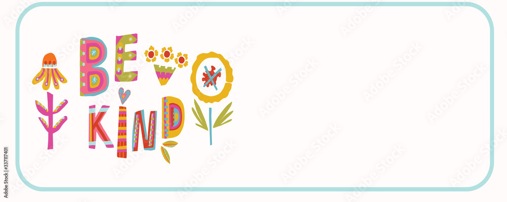 Be kind to each other coronavirus motivation note card. Social media ...