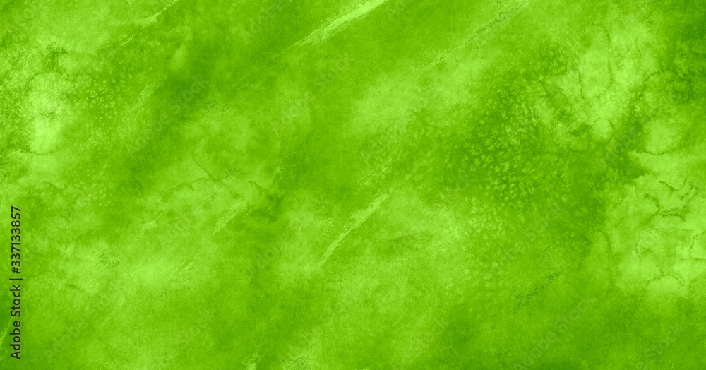 Abstract colorful watercolor paint lime green background with liquid ...