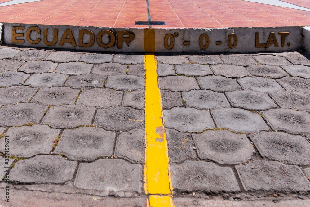 Foto de Quito, Ecuador: the "Mitad del Mundo" on the equator line. do ...