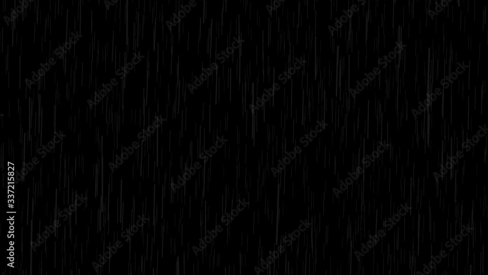 4k Loop Rain Drops Falling as alpha blackground Stock Video | Adobe Stock