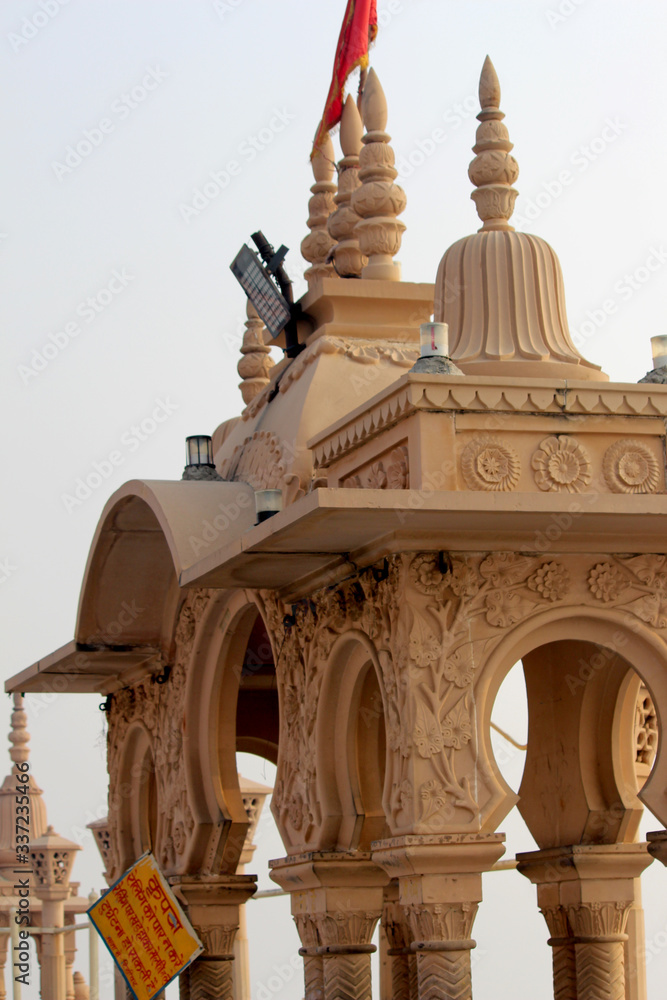 empty tourist place in covid-19, The sacred building carved from stone ...