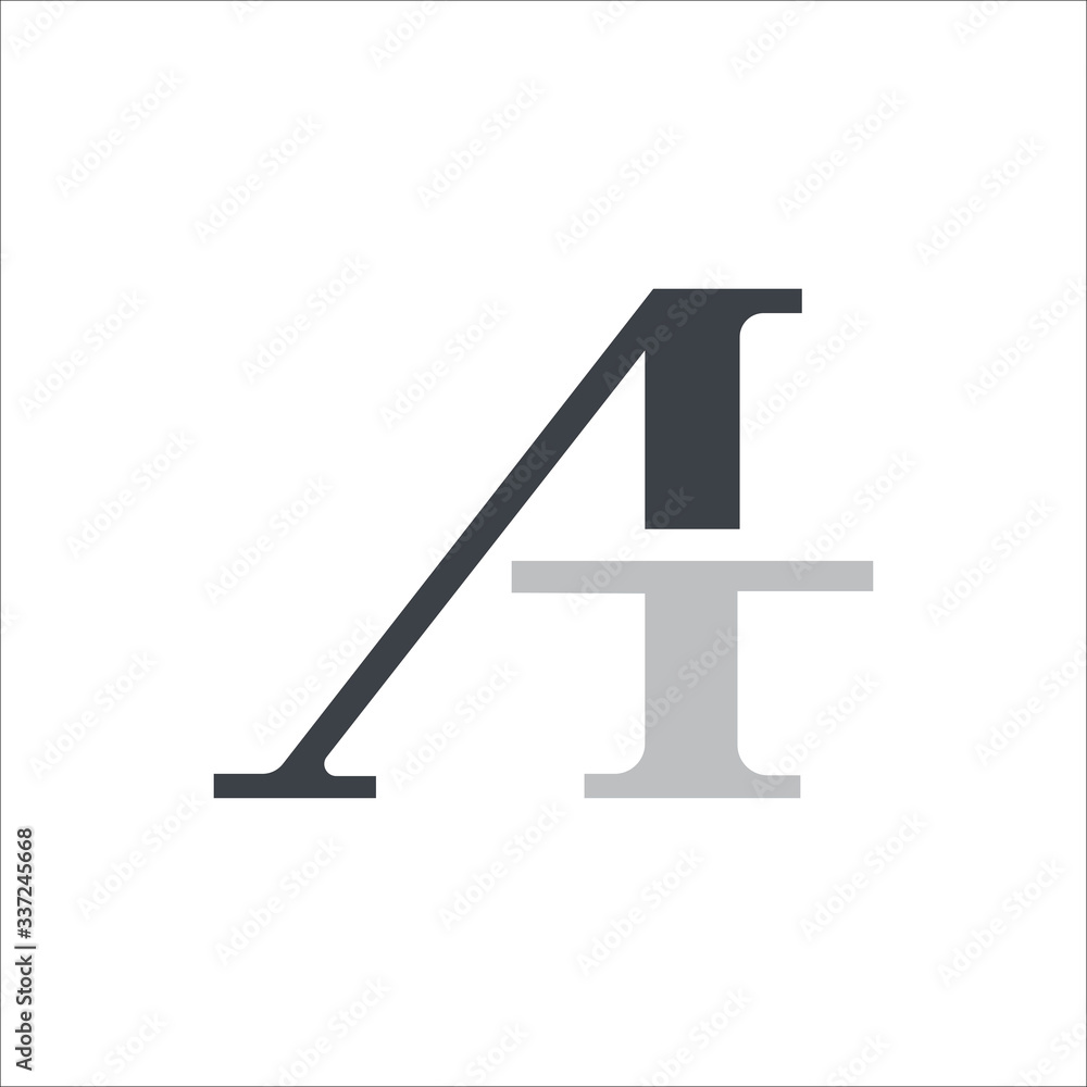 Initial letter ta or at logo vector design Stock Vector | Adobe Stock