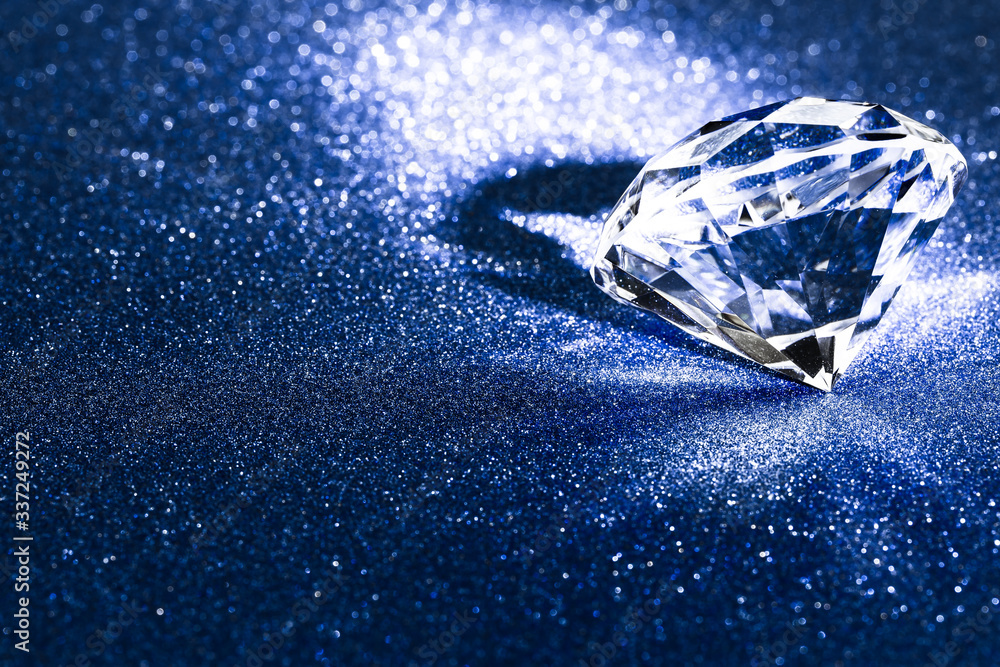 Abstract diamond perfect jewelry on a texture backdrop. diamond ...