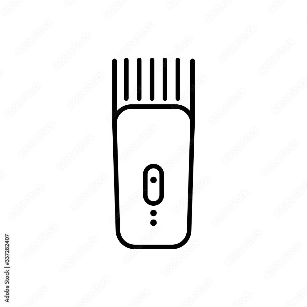 Vector hair clipper icon. Filled outline designs symbol template for ...