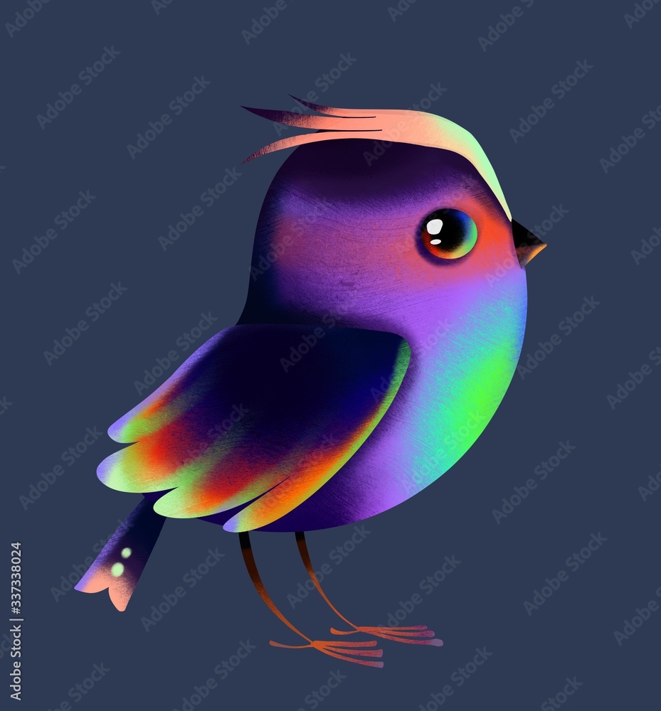 Bird Cartoon Illustration Animal Personage Nature Stock Illustration ...