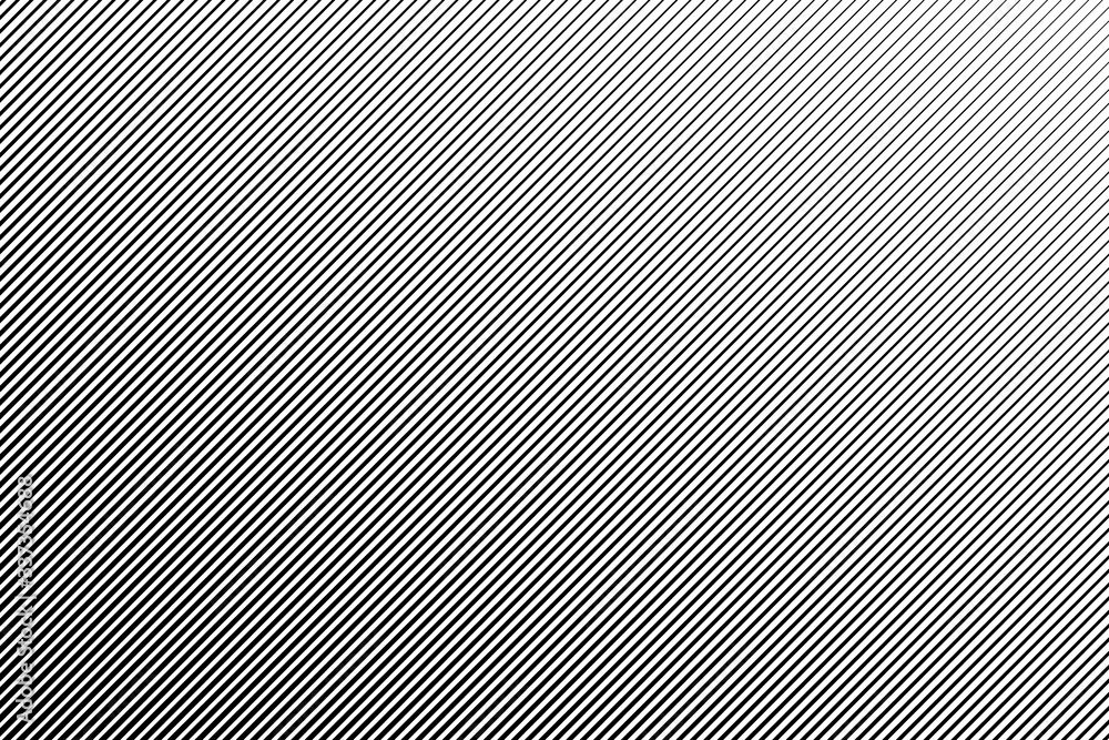 Black and white geometric pattern. Vector dynamic stripes. Speed line ...