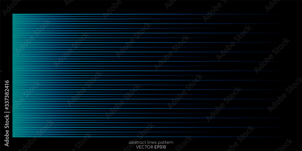 Vector light motion lines faded pattern in blue green colors isolated ...