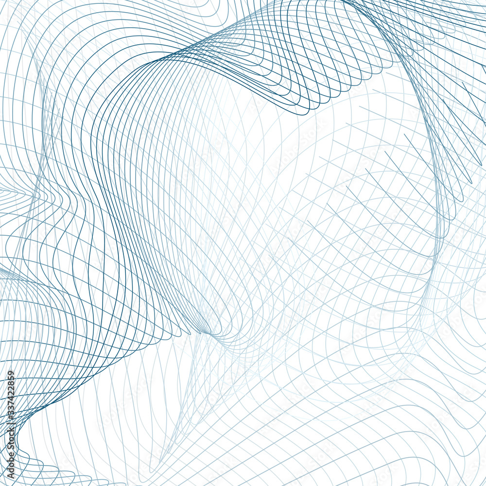 Techno line art futuristic pattern. Blue, gray subtle lines. Abstract ...