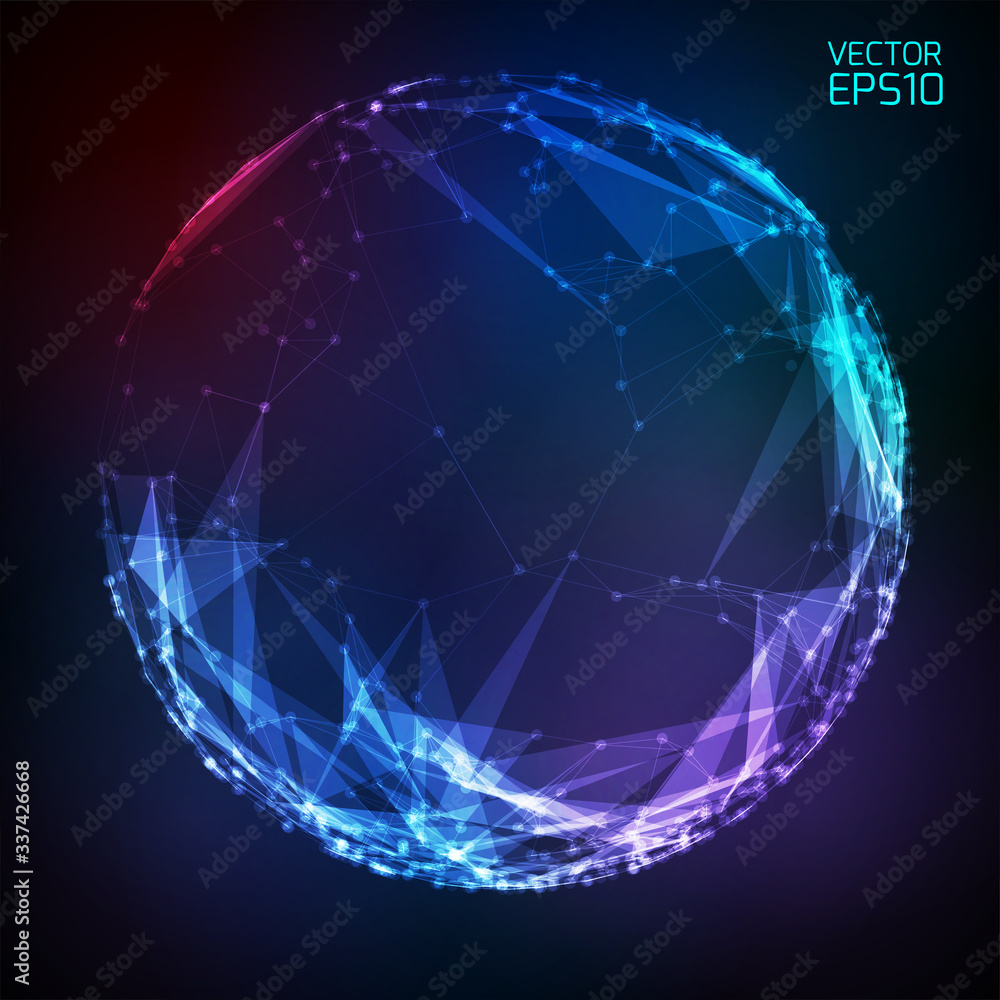 Abstract vector background. Futuristic style card. Elegant background ...