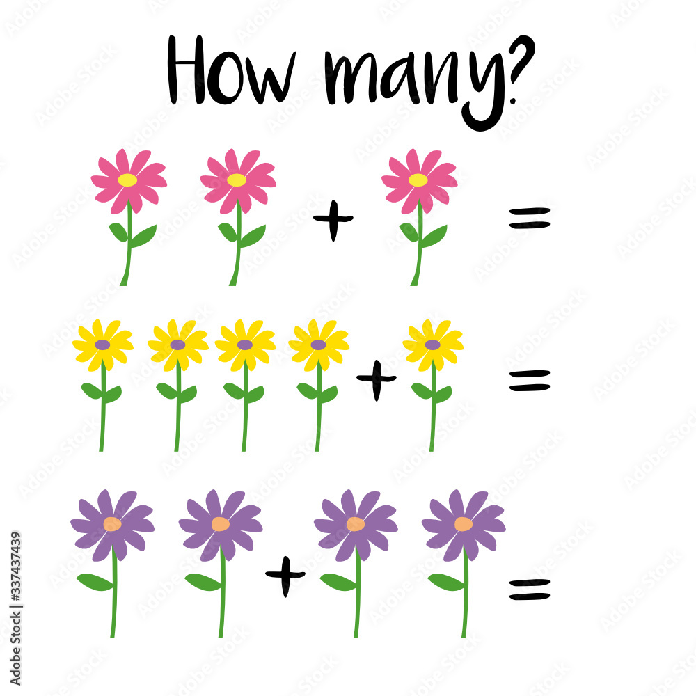 How many objects.Preschool Counting Activities. Printable worksheet ...