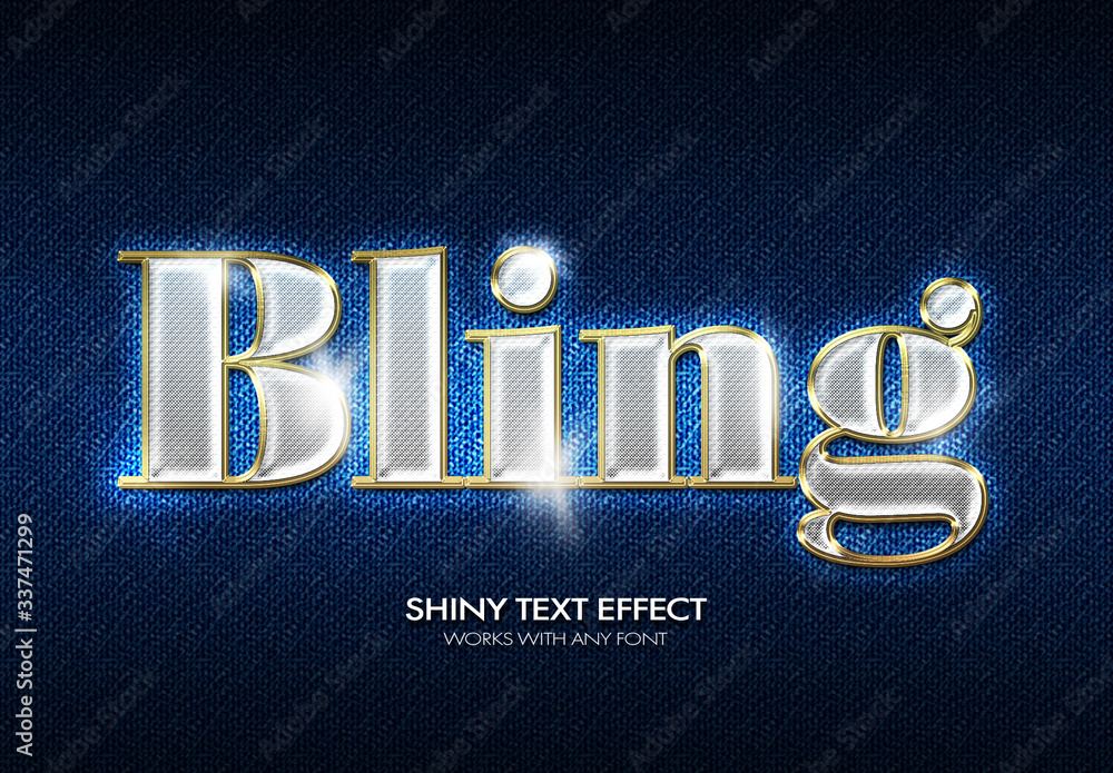 Bling Text Effect Mockup Stock Template | Adobe Stock