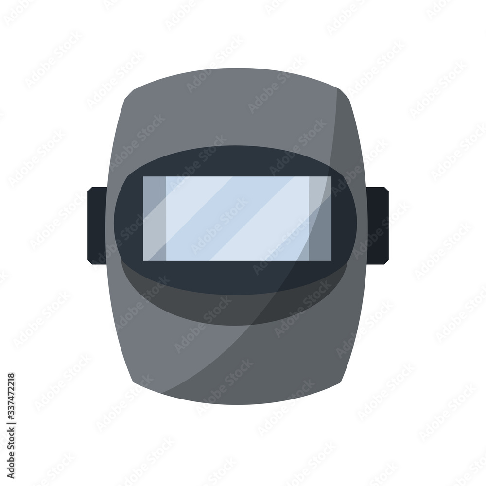 Welding mask. Clothing and safety equipment. Protection and helmet of ...
