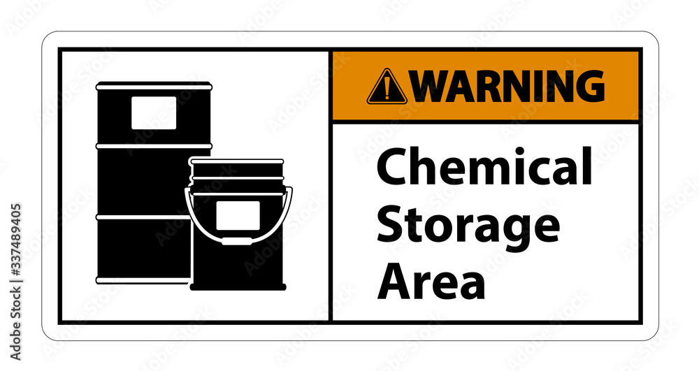 Warning Chemical Storage Symbol Sign Isolate on transparent Background ...
