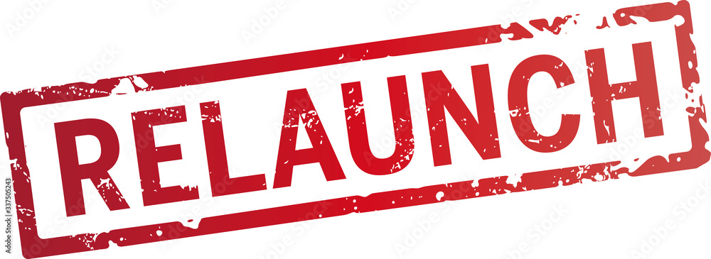 roter Stempel relaunch Stock Vector | Adobe Stock