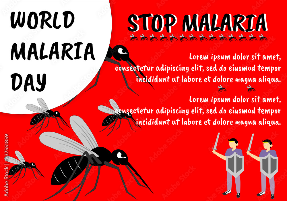 World malaria day, banner template for World malaria day. vector ...