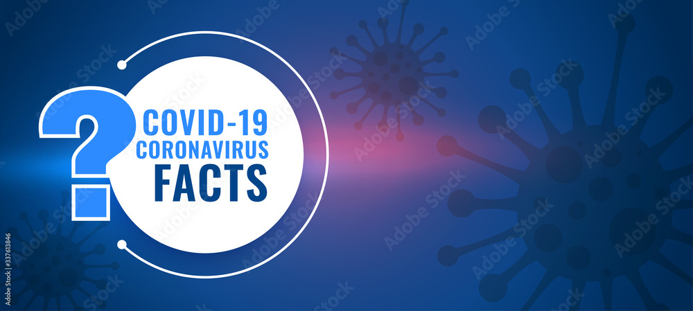 covid19 coronavirus facts and question and answer background Stock ...