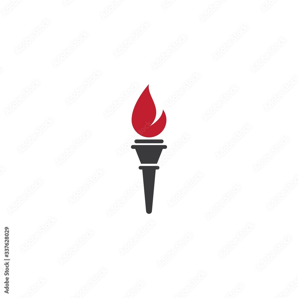 Torch logo vector Stock Vector | Adobe Stock