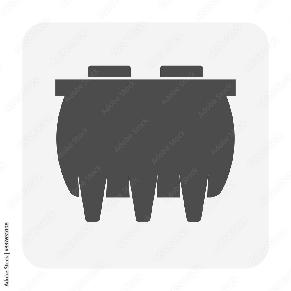 Septic tank vector icon. That sanitation equipment part of drainage ...