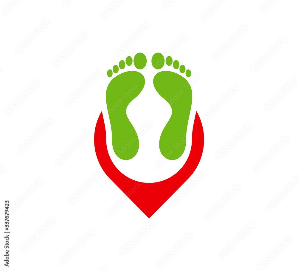 Foot Point logo vector template, Creative of Foot logo design concepts ...