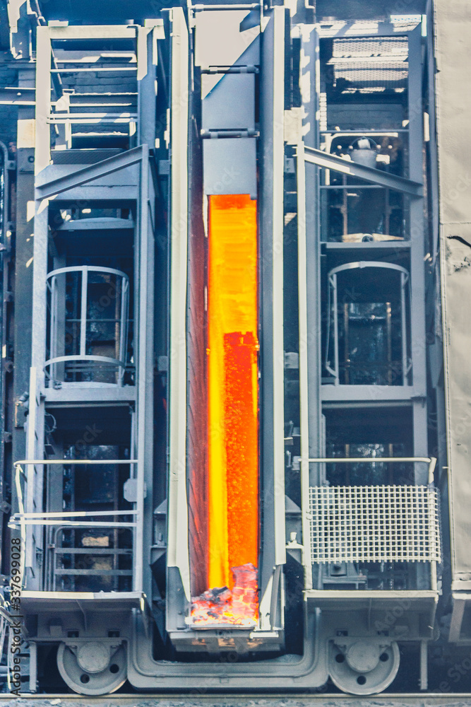 An open technological channel in a closed-type coke oven battery. A ...