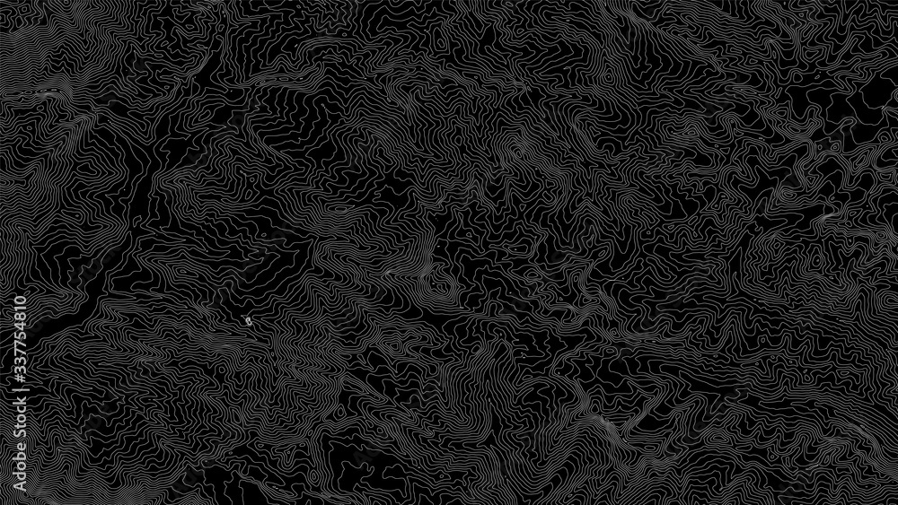 Vector abstract earth relief map. Generated conceptual elevation map ...