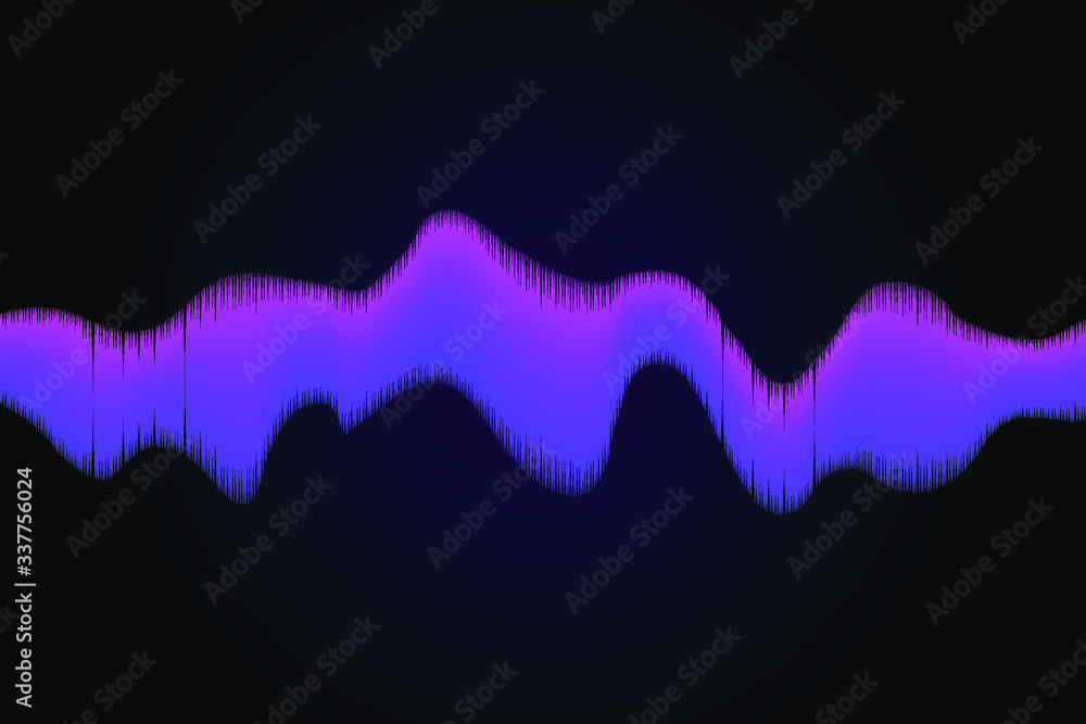 sound wave. Microphone voice control technology, voice and sound ...
