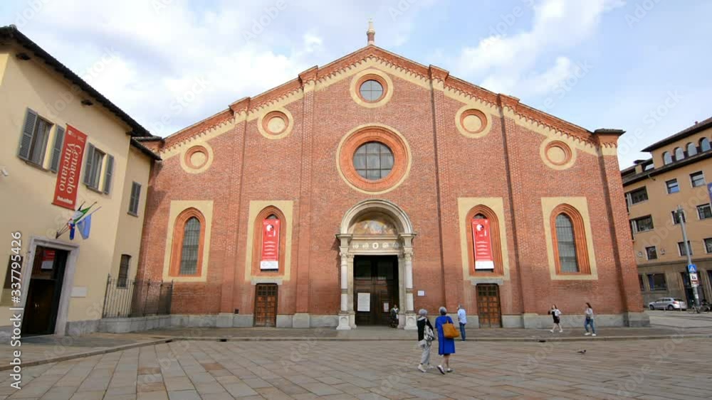 Santa Maria delle Grazie or the Holy Mary of Grace, a church in city of ...